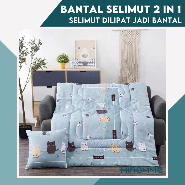 Jual Bantal Selimut 2 in 1 / Balmut 2in1 Bisa Sebagai Selimut Dan ...