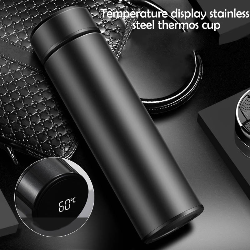 Jual Tumbler Termos Botol Air Minum Stainless LED Temperatur Suhu 500ml ...