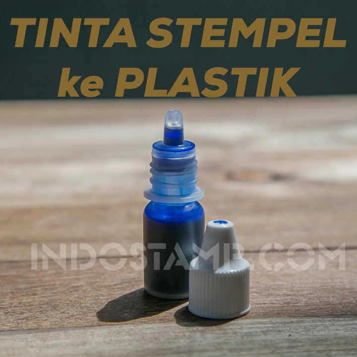 Jual tinta STEMPEL PLASTIK PERMANENT 5ML KHUSUS STEMPEL FLASH STAMP ...