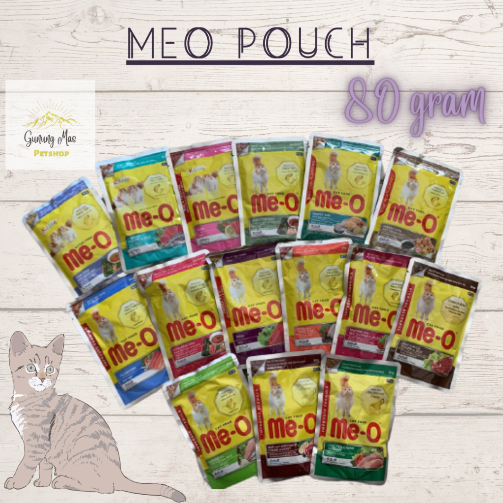 Jual MEO POUCH SASET 80 GRAM PAKAN KUCING MAKANAN BASAH | Shopee Indonesia
