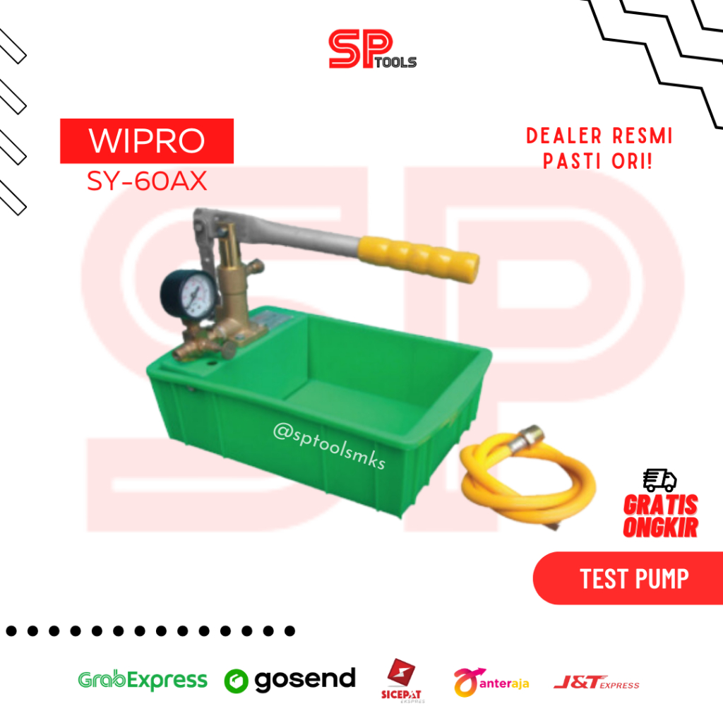 Jual HAND TEST PUMP / ALAT TES KEBOCORAN PIPA WIPRO SY-60AX SY60AX 6MPA ...