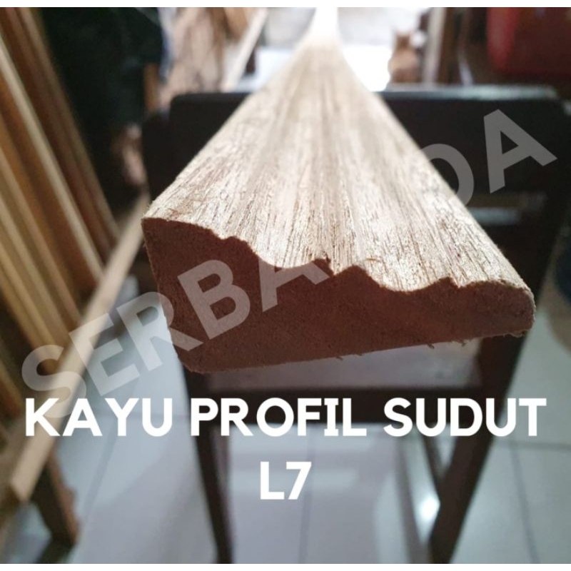 Jual Lis Kayu Plafon L7 panjang 3,9 meter | Shopee Indonesia