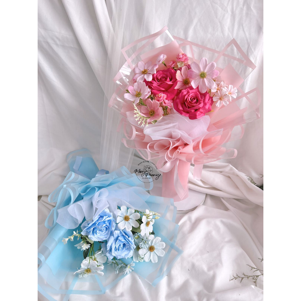 Jual VIOLETE BOUQUET - BOUQUET BUNGA ARTIFICIAL BUKET BUNGA PALSU BUKET ...