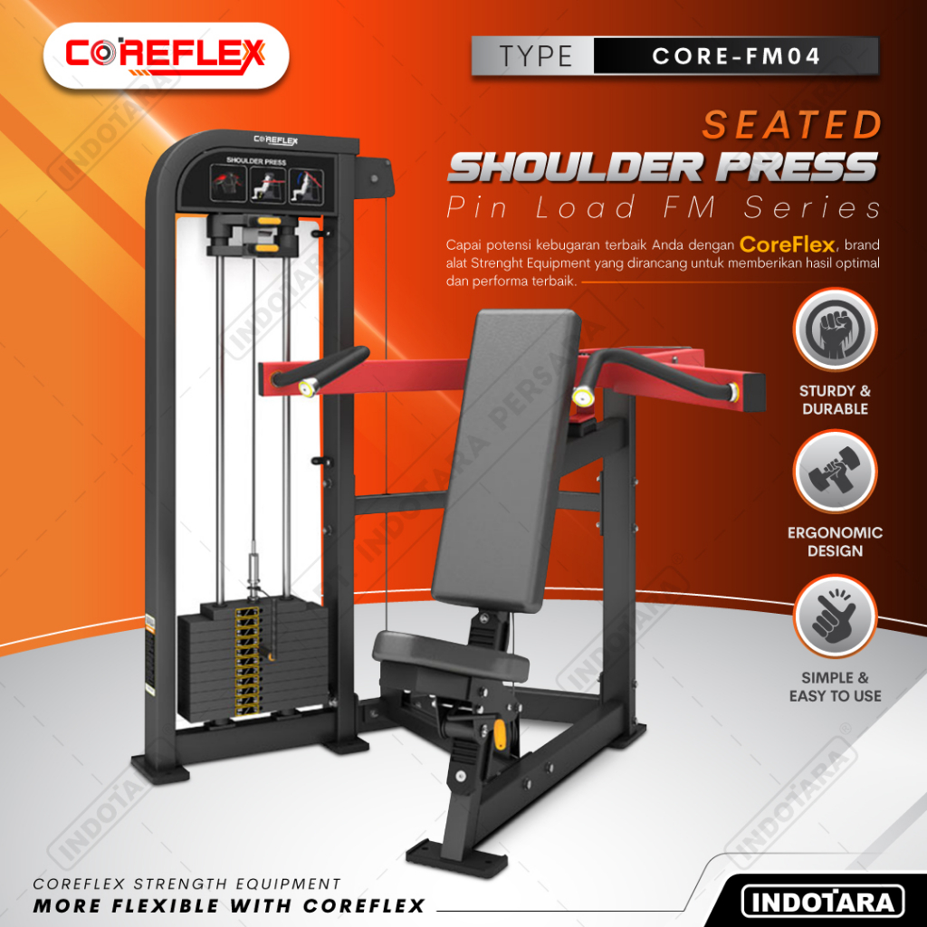 Jual Seated Shoulder Press CORE-FM04 Alat Fitness Coreflex | Shopee ...