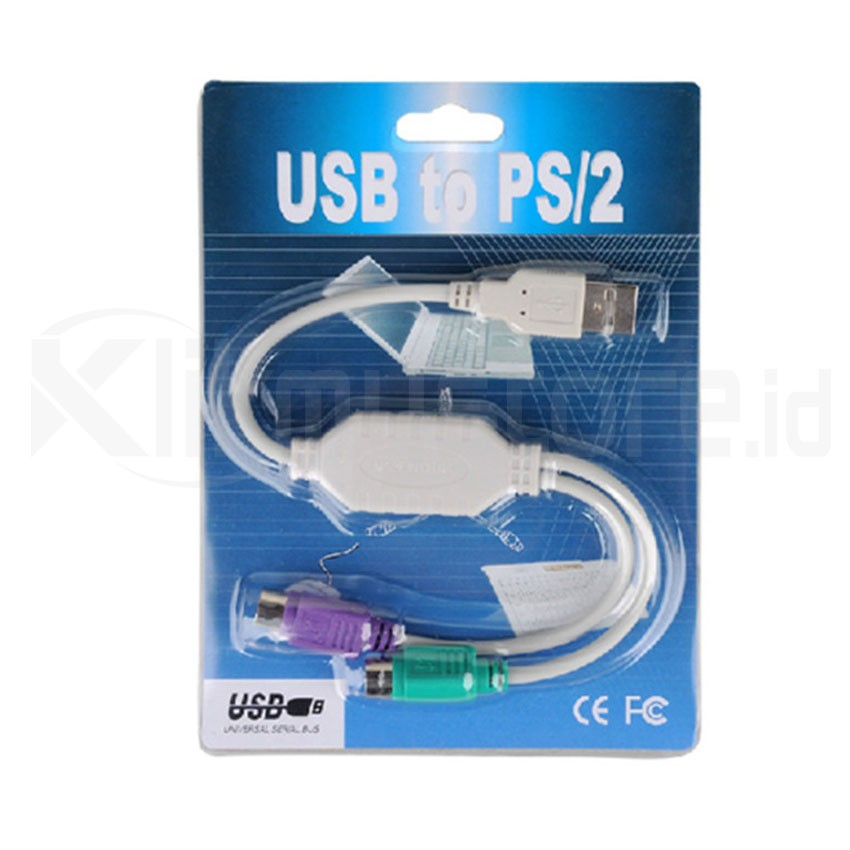 Jual USB to Dual PS2 Cable Active Adapter Keyboard Mouse Converter ...