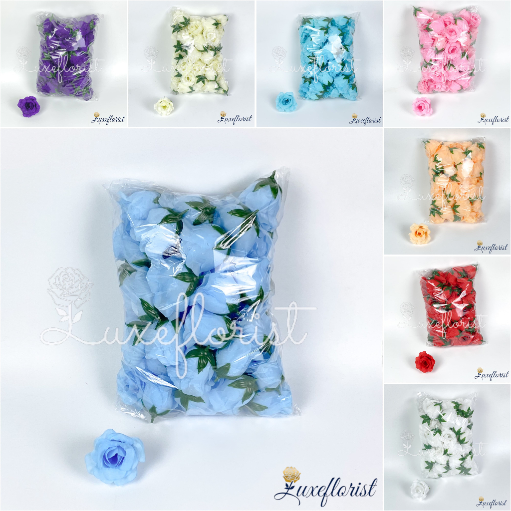 Jual [50 PCS] BUNGA MAWAR KUNTUM POLYN ISI 50/ARTIFICIAL/BUNGA ...
