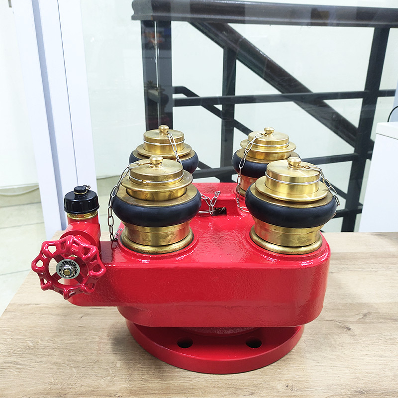 Jual Siamese Brass Four Way / Kuningan / Machino / 4 Way Connection ...