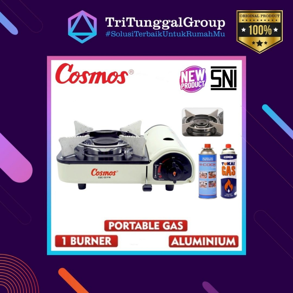 Jual (BAYAR DI TEMPAT) Kompor Portable Cosmos CGC121 PN Gas Mini Cosmos ...