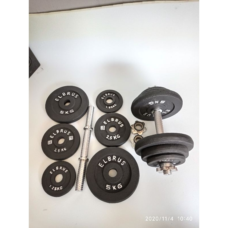 Jual alat olahraga barbel set 20 kg 1 set | Shopee Indonesia