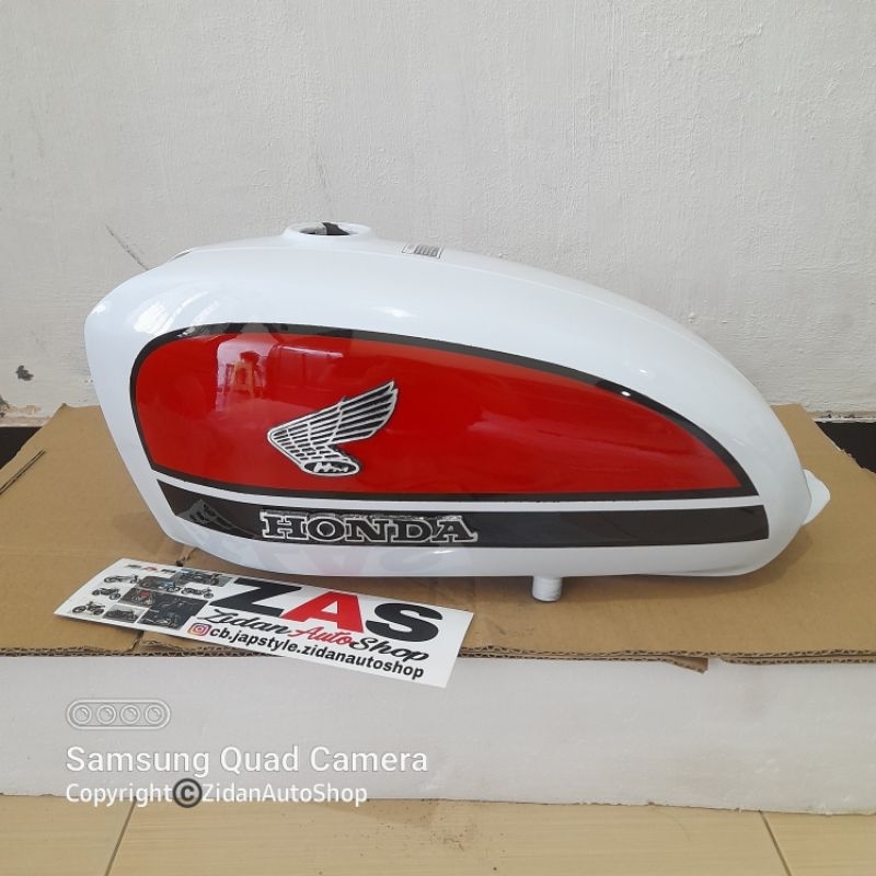 Jual Tangki CB 100 Gelatik Dilan putih biru Tengki CB murah Tangki CB ...