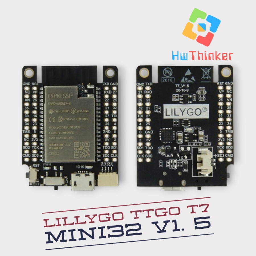Jual TTGO T7 Mini32 V1.5 Board ESP32-WROVER-B PSRAM Wi-Fi Bluetooth Dual Core CPU | Shopee Indonesia