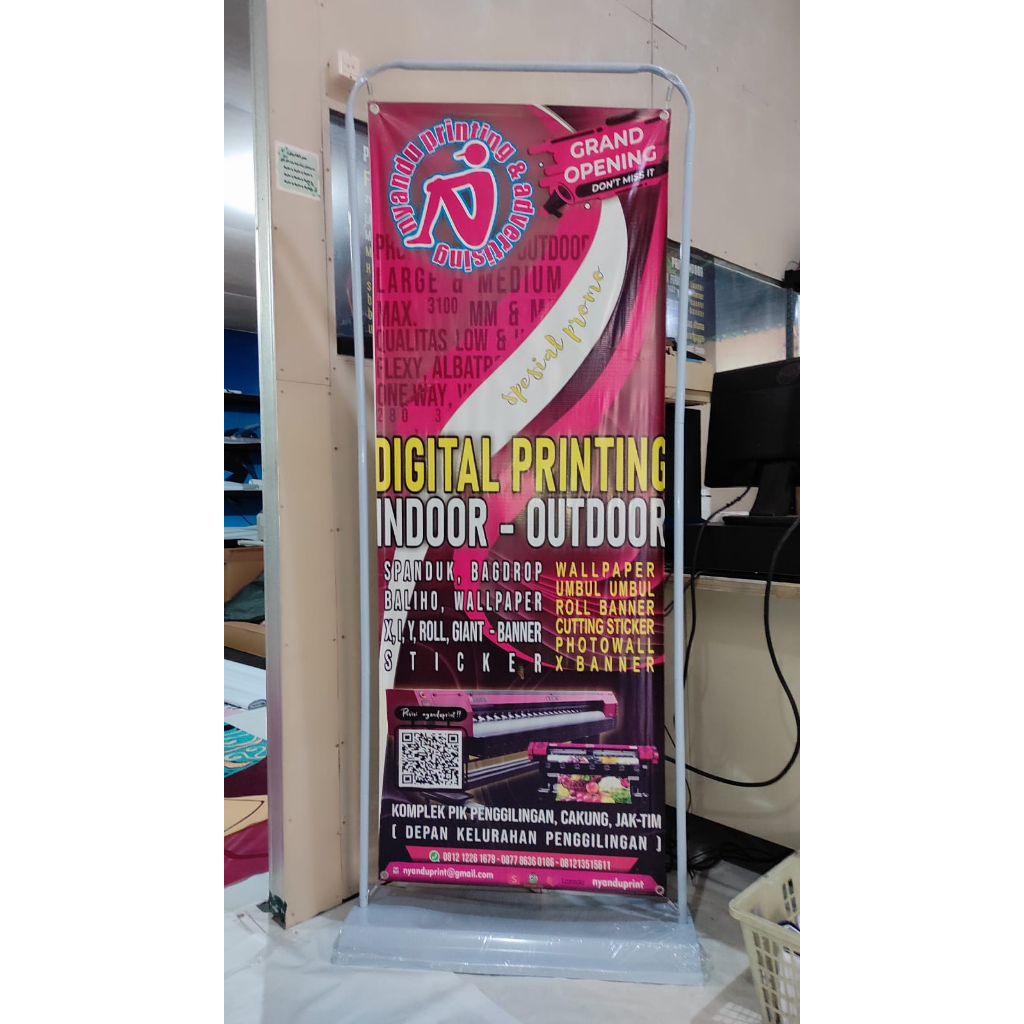 Jual CETAK DOOR BANNER PRODUK 60x160 BAHAN FLEXY BERKUALITAS | Shopee ...