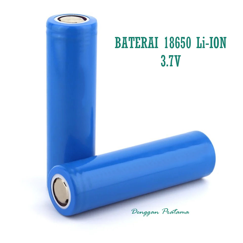 Jual Baterai 18650 Li-Ion 3.7V Ujung Rata Battery Rechargeable | Shopee ...
