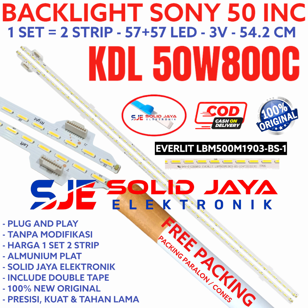Jual BACKLIGHT TV LED SONY 50 INC KDL 50W800 50W800C 50W KDL50W800 ...