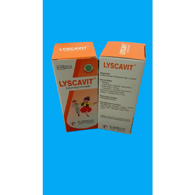 Jual LYSCAVIT (MULTIVITAMIN) SIRUP 60ML | Shopee Indonesia