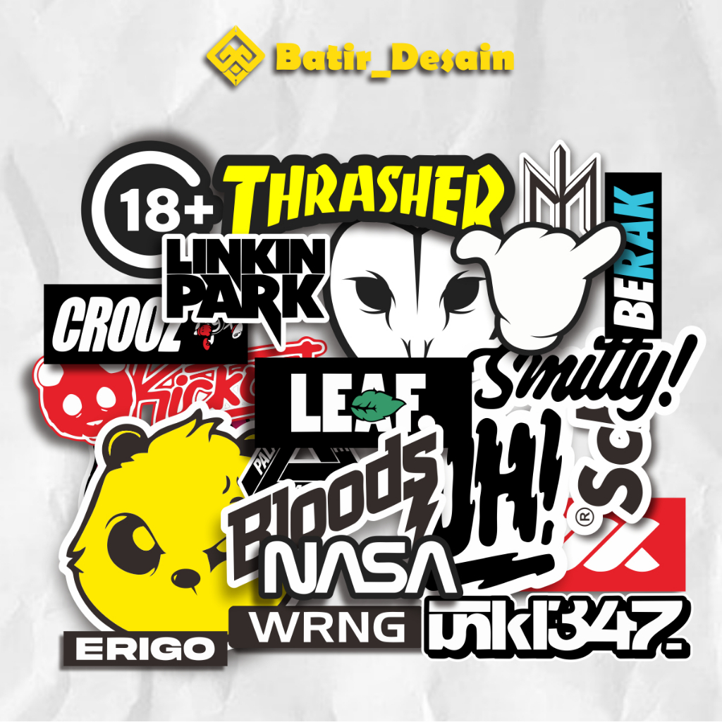 Jual PAKET STIKER PACK HYPEBEAST AESTHETIC SERIES BLACK AND WHITE ...