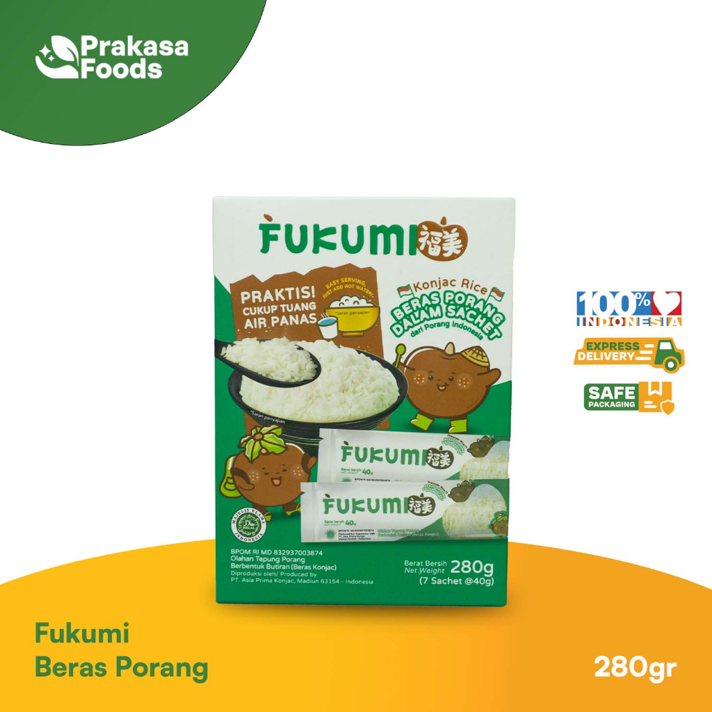 Jual Fukumi Beras Porang 280gr (7 Sachet x 40gr) | Shopee Indonesia