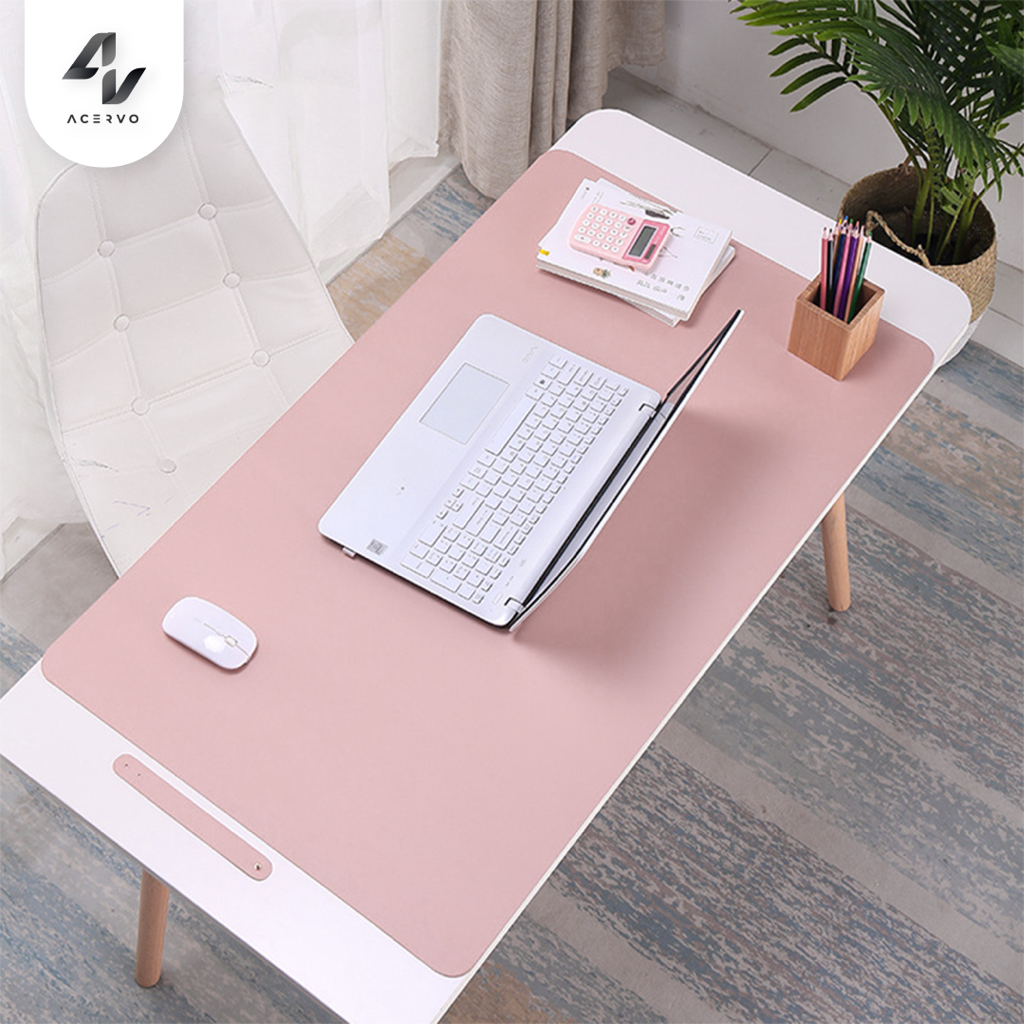 Jual Leather Desk Mat Pastel Keyboard Mouse Pad Two Tone Huge Size Alas ...
