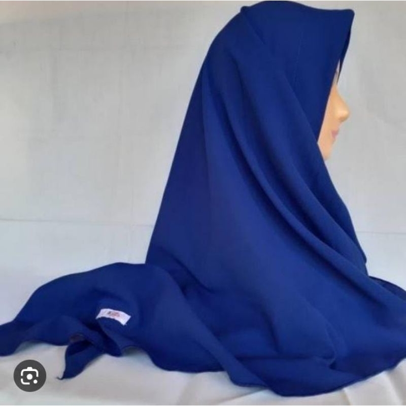 Jual Jilbab Segitiga Instan Biru Elektrik | Shopee Indonesia