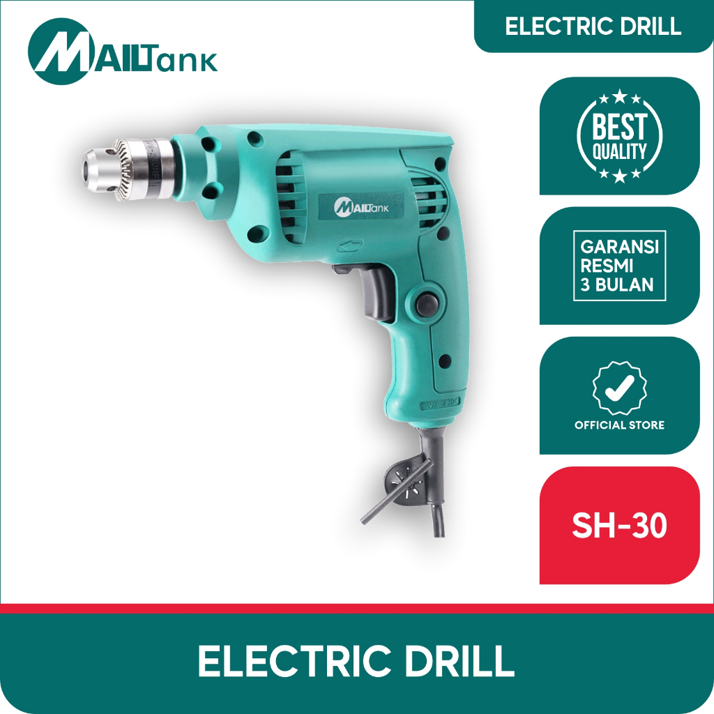 Jual MAILTANK MESIN BOR 10MM SH30 / ELECTRIC DRILL 10MM SH-30 MAILTANK ...