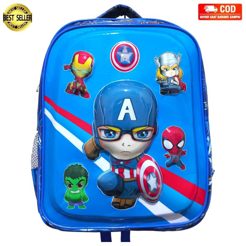 Jual TAS ANAK PAUD TK dan SD BER LED TAS MURAH SEKOLAH ANAK TAS TIMBUL ( 2 RUANG ) TAS ANAK LAKI ...