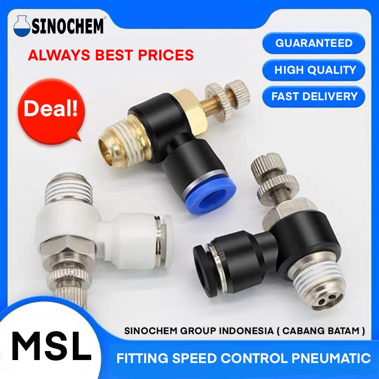 Jual MSL SPEED CONTROL PNEUMATIC /FLOW CONTROL ELBOW ( BLUE ) | Shopee ...