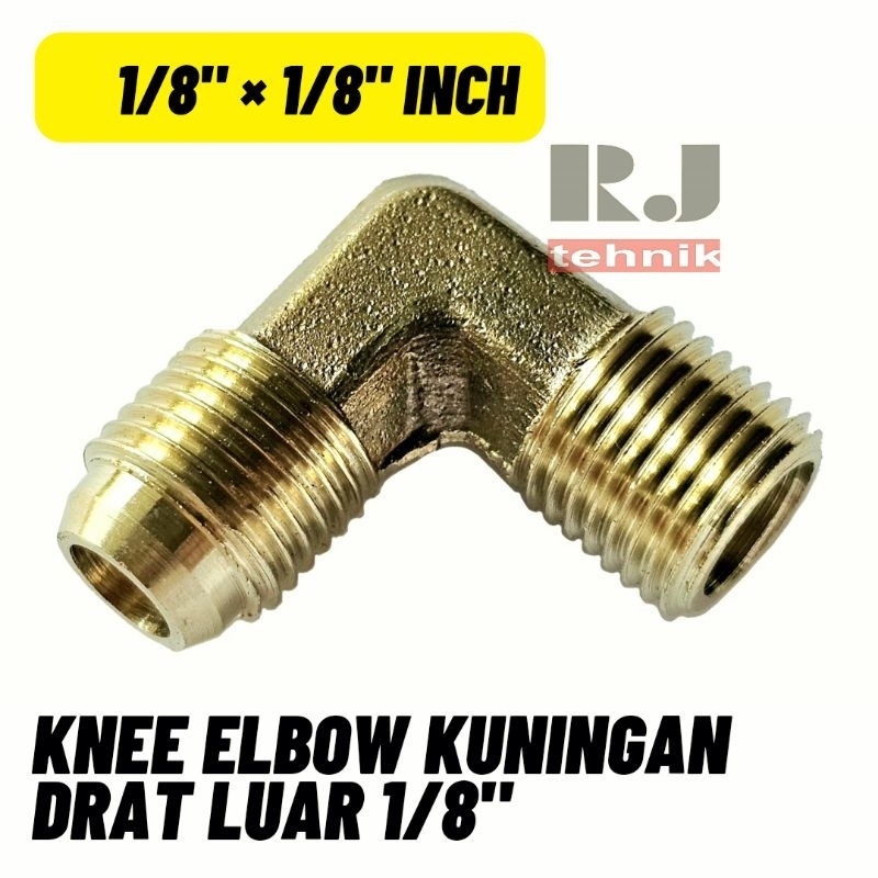 Jual Knee Drat Luar 1/8 inch Kuningan Elbow Fitting Knee Kuningan Kompresor Angin | Shopee Indonesia