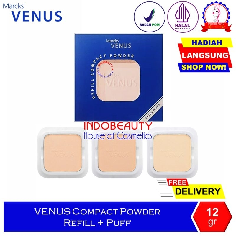 Jual MARCKS VENUS Refill CP Compact Powder 12 gr Bedak Padat Isi Ulang ...