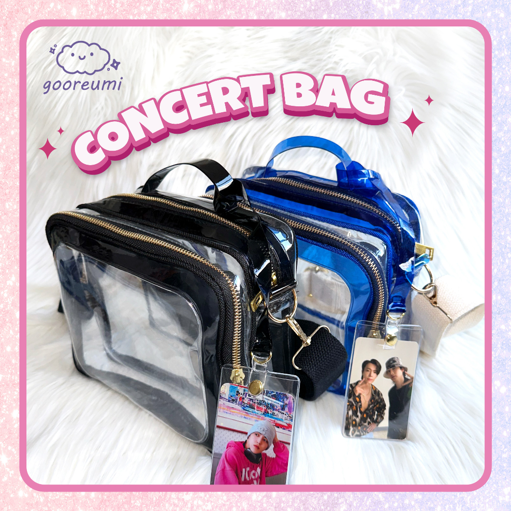 Jual PVC Snapshot Concert Bag with Photocard holder / Transparant Bag ...