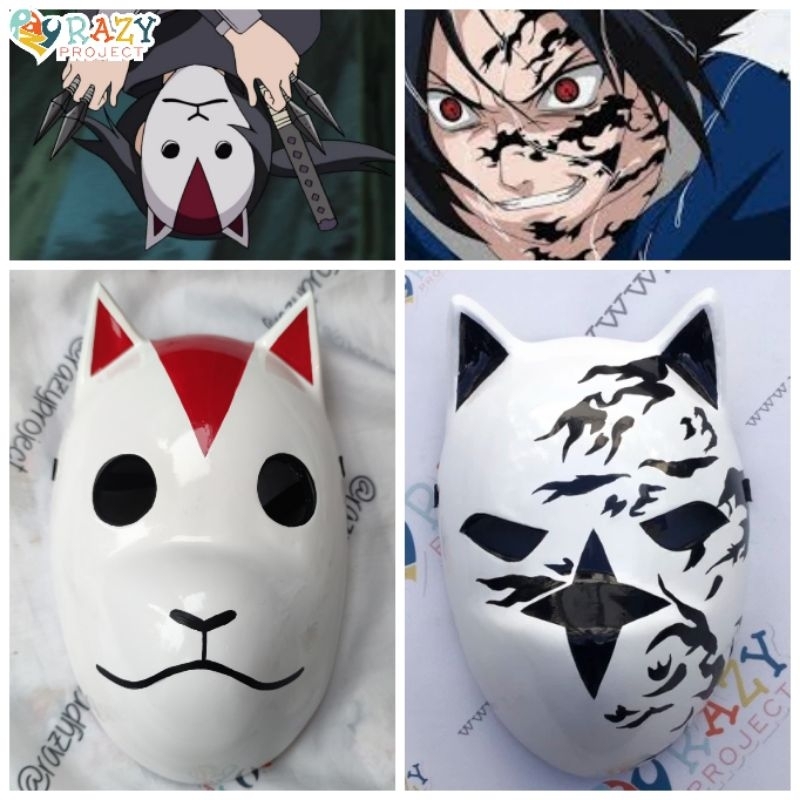 Jual Uchiha Itachi Sasuke Curse Mark Kutukan Anbu Naruto Mask Topeng ...
