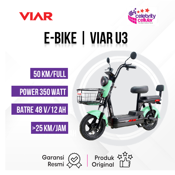 Jual SEPEDA LISTRIK - VIAR U3 - GARANSI RESMI | Shopee Indonesia