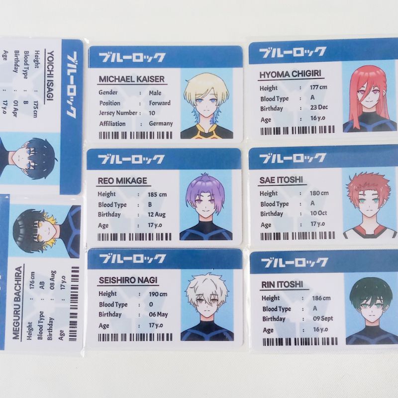 Jual ID Card Blue Lock by Kureizo | Shopee Indonesia