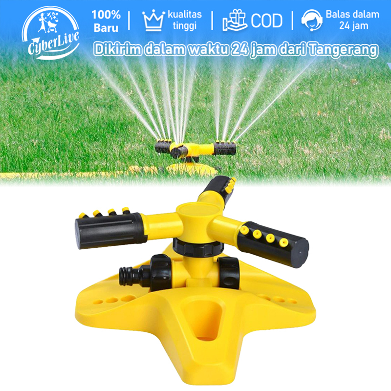 Jual Sprinkler Air Taman 360 Derajat Semprotan Air 3 Nozzle Mutar ...