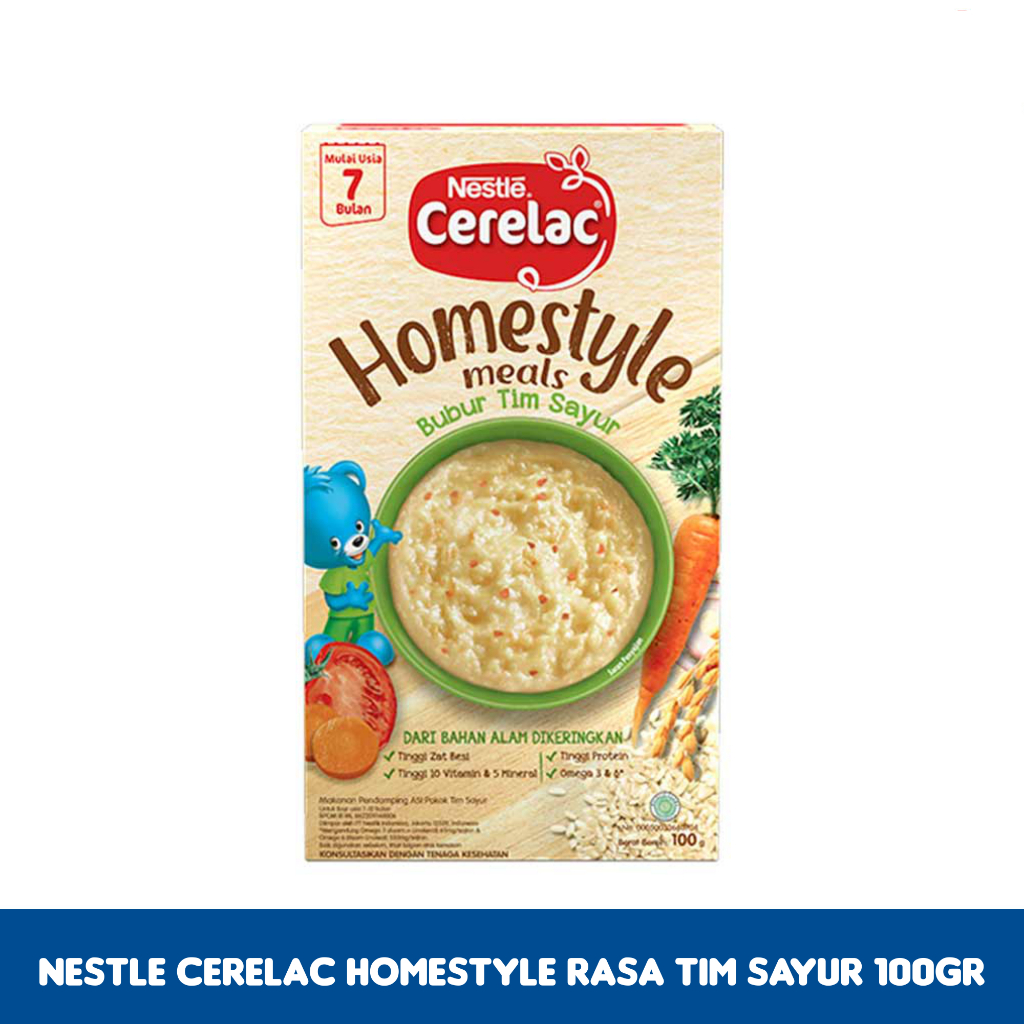 Jual Nestle Cerelac Baru HomeStyle Rasa Tim Sayur 100 Gram | Shopee ...