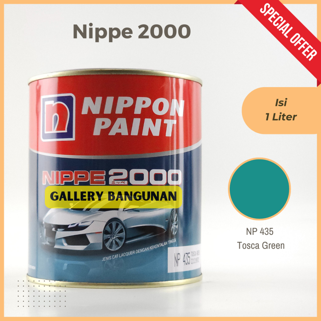 Jual Nippe 2000 Np 435 Tosca Green Cat Kayu Besi NC Nippon Paint ...
