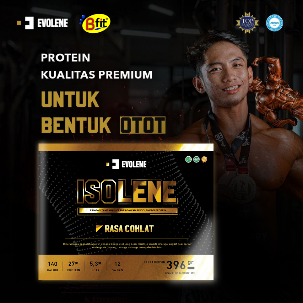 Jual BFIT - Evolene - ISOLENE - 12 Sachet - Whey Protein Isolate - Susu ...