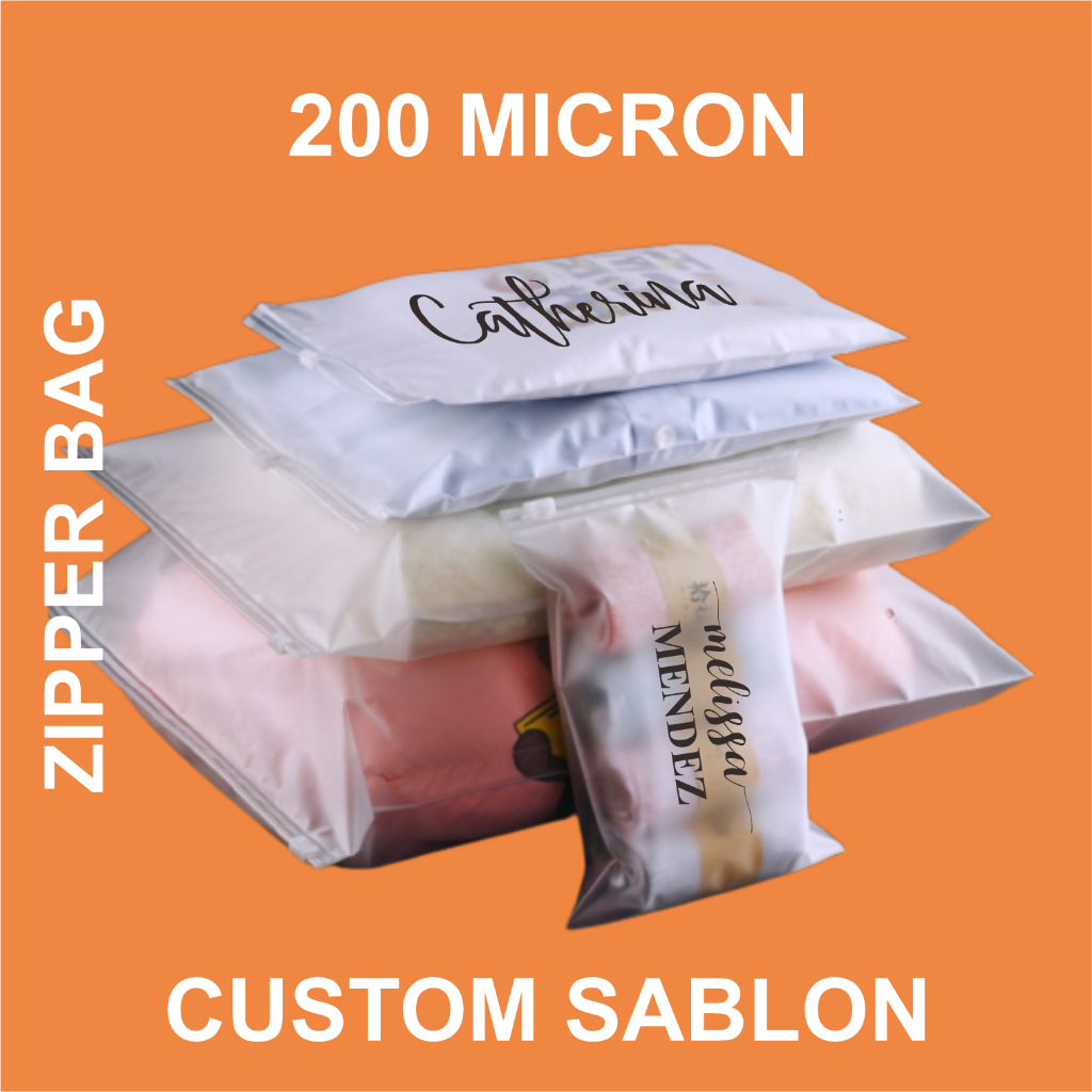 Jual ZIPPER BAG / ZIPLOCK BAG CUSTOM SABLON UKURAN 35 X 45 & 40 x 50 CM ...