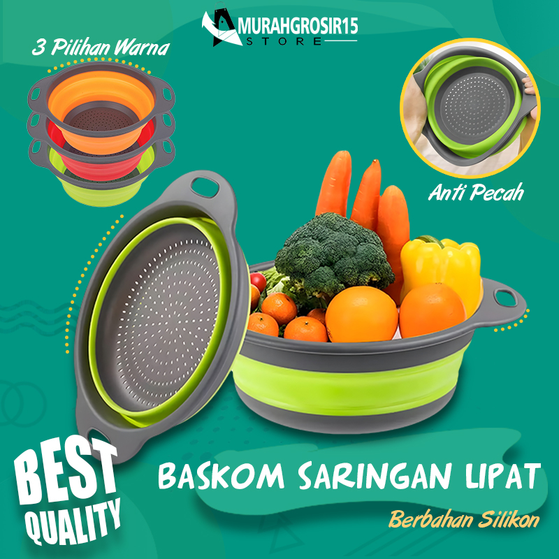 Jual Baskom Lipat Tempat Cuci Peniris Berah Sayur Buah Multifungsi ...