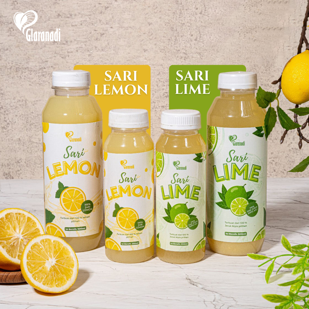 Jual GLARANADI - Sari Lemon Sari Jeruk Nipis Air Lemon Murni 500ml ...