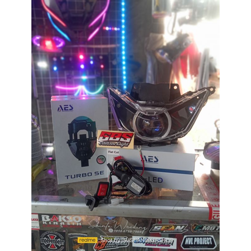 Jual paket Biled beat Deluxe set +d2prolaser aes 15watt | Shopee Indonesia