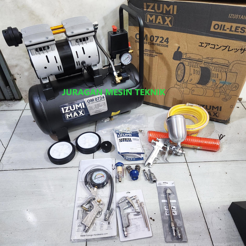 Jual Mesin Kompresor Izumi Max OM 0724 Oilless | Shopee Indonesia