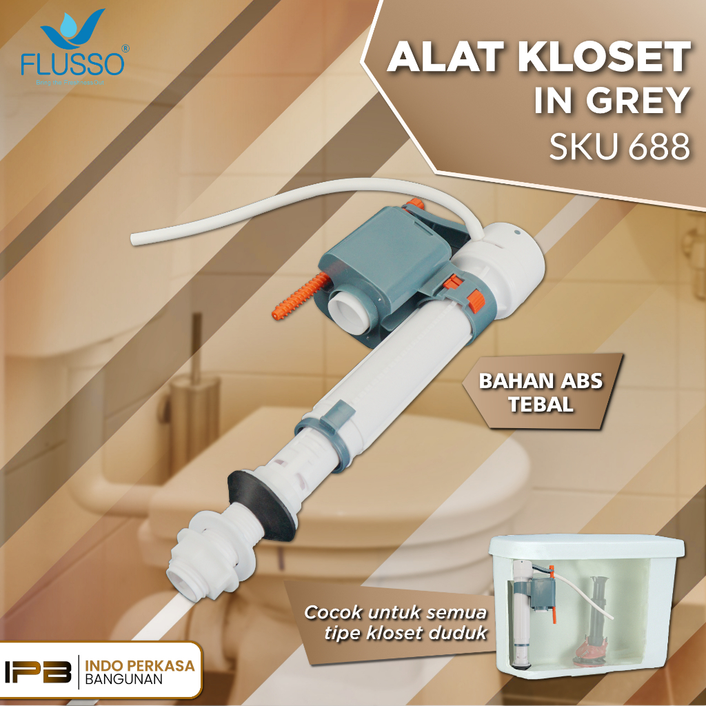 Jual FLUSSO Alat Closet Sparepart Closet Pelampung Closet Duduk Tekan ...