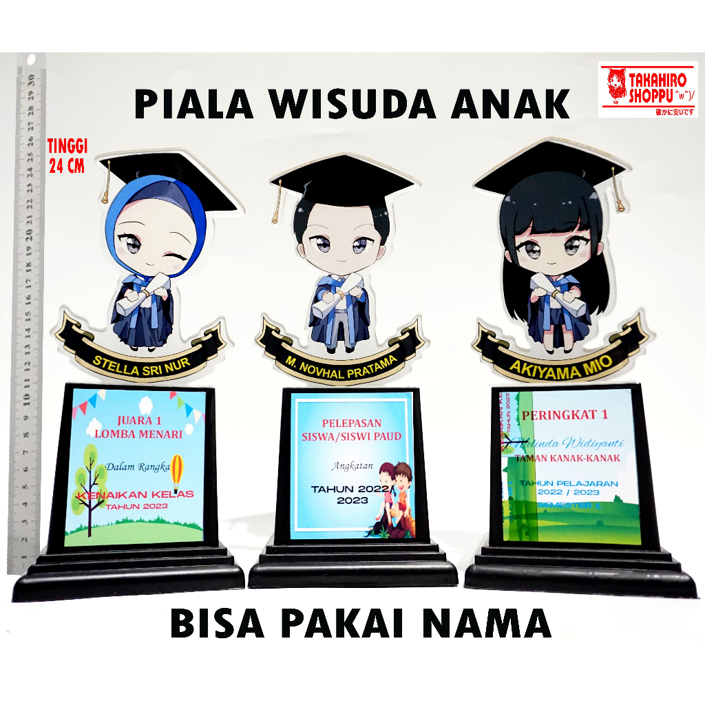 Jual Piala Wisuda Anak Paud TK Murah Custom Nama | Shopee Indonesia