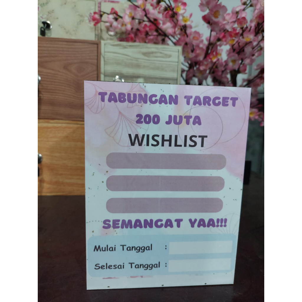 Jual Celengan target kotak kunci jumbo kayu 15x15x20 target 50 juta ...