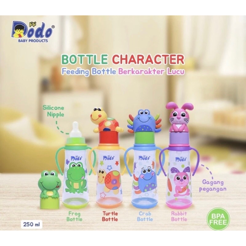Jual DODO BOTTLE CHARACTER / BOTOL SUSU DOT 250ML | Shopee Indonesia
