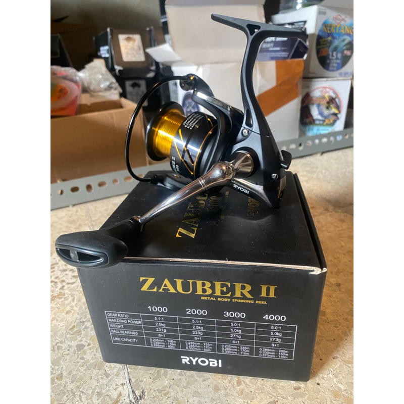 Jual Reel Ryobi Zauber II 3000 Power Handle Body Metal Drag 5kg ...