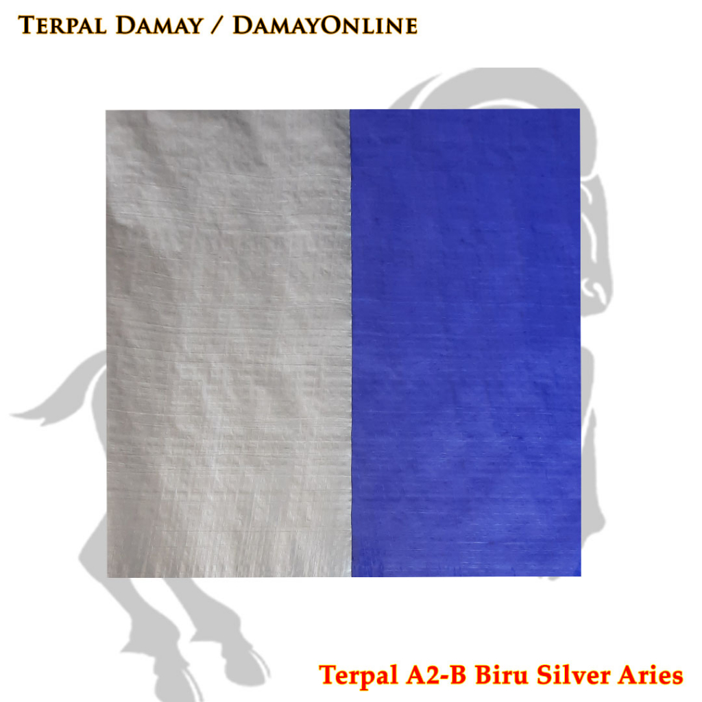 Jual Terpal Jadi A2-B Biru Silver Aries ( Ukuran Bebas / M2 ) | Shopee ...