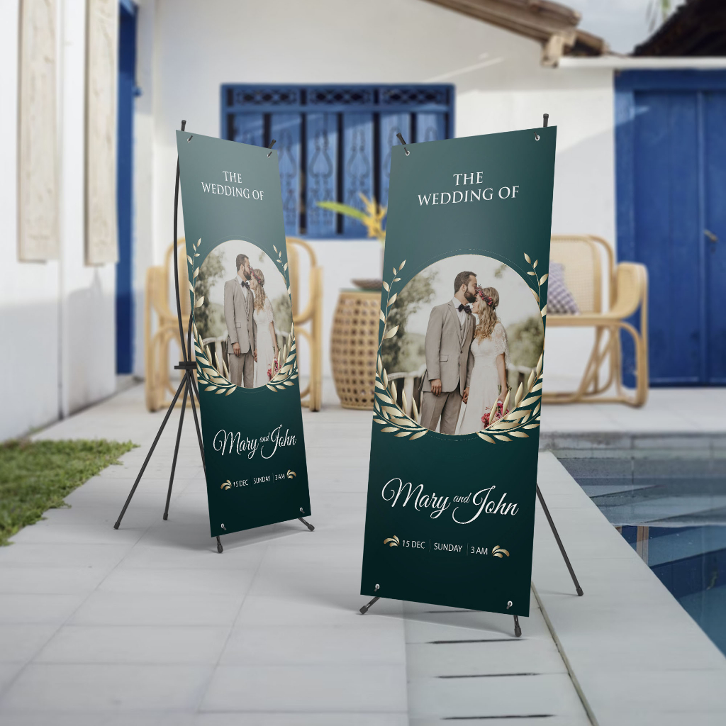 Jual CETAK X BANNER WEDDING CUSTOM | Y BANER Wedding Pernikahan ...