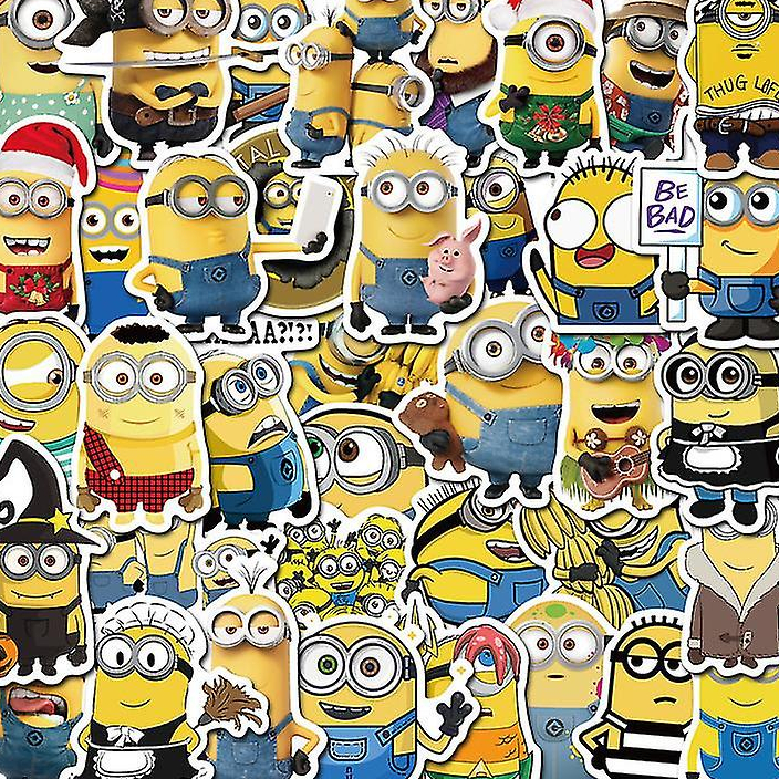 Jual (30 PCS) Sticker Kartun/ Sticker Minion Glossy/ Minion Sticker ...