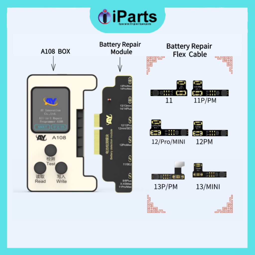 Jual Alat AY 2in1 Repair Face ID battery Health Iphone X XR XS XSMAX 11 ...